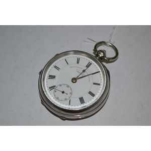 Sterling Silver Pocket Watch with English Lever Movement - Watches ...