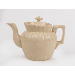 Lithgow Cream Glazed Pottery Teapot, 19th/20th Century, Impressed Mark ...