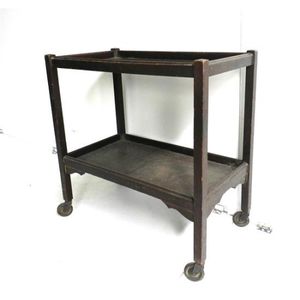 Mahogany Butler Trolley - Two Tier Design - Trays/Trolleys - Furniture