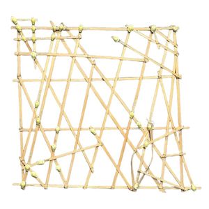 Micronesian Stick Chart: Traditional Navigation Map of Pacific Islands ...