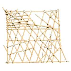 Micronesian Stick Chart: Traditional Navigation Tool from Marshall ...