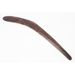 Aboriginal Sword Boomerang with Stone Cut Motif - Aboriginal ...