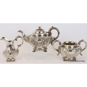 Victorian Sterling Silver Tea Service, 1858 London, Samuel Hayne - Tea ...