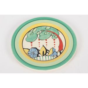 English Clarice Cliff designed plates - price guide and values
