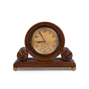 Zenith Swiss Mantle Clock in Fine Walnut Case, Early 20th Century ...