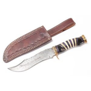 Russian Hunting Knife with Acid Etched Blade - Edged Weapons ...