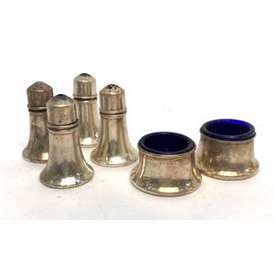 Sanders & Mackenzie Sterling Silver Salt & Pepper Mustard Set - Condiment & Cruet Sets - Silver