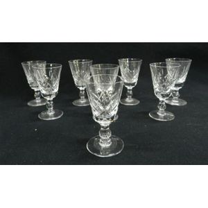 Stuart Crystal Glengarry Cambridge Sherry Glasses - Set of 8 - British ...