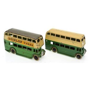 Vintage British Dinky Toys model buses - price guide and values