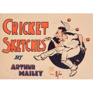 Rare Cricket Sketches and Stories by Arthur Mailey - Sporting - Cricket ...
