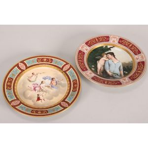 Vienna porcelain cabinet plates with angel and figure motifs - Royal ...