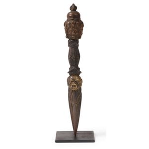 Tibetan phurba (three sided Buddhist ceremonial dagger), 16th century ...