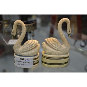 Swan Bone Napkin Rings (Set of 2) - Zother - Household Objects