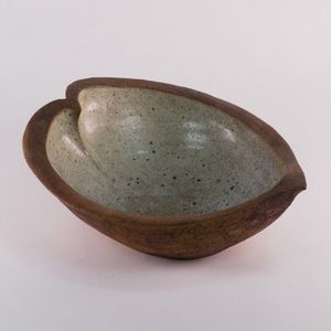 Jim Greig Stoneware Bowl with Glazed Interior, Incised Mark - New ...