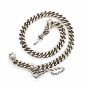 Antique sterling silver watch or fob chain - price guide and values