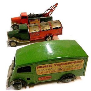 Triang Minic clockwork, push and go and battery vehicles and other toys ...