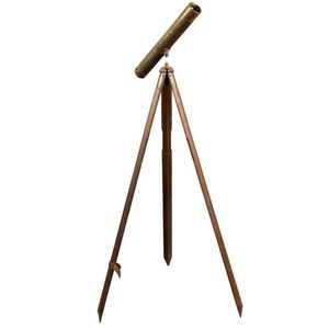 1918 Military Telescope with Tripod Stand and Gun-Sighting Instrument ...