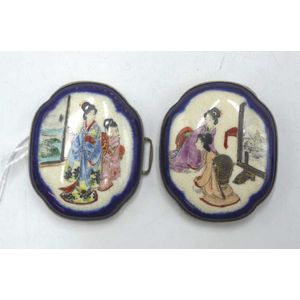 Vintage Satsuma (Japan) belt buckles - price guide and values