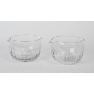 Georgian Faceted Wine Glass Rinsers - British - Georgian - Glass