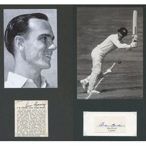 Cricket memorabilia autographs, signatures and correspondence ...