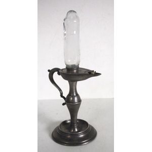 Early 19th century Argand oil lamps, burner invented in 1780 by Aime ...