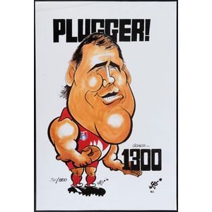 AFL/VFL WEG posters and cartoons memorabilia - price guide and values