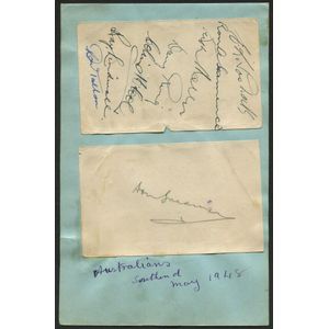 Cricket memorabilia - Australian team autographs and signatures - price ...