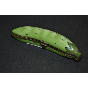 Limoges Pea Pod Porcelain Box - Limoges - Ceramics