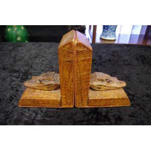 Cuban Alligator Bookends (1920s) - Bookends - Sundries