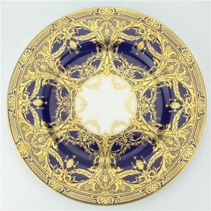 Royal Worcester Cabinet Plate with Blue and Gilt Decoration - Royal ...