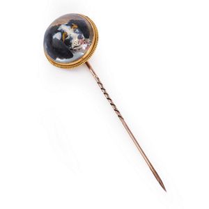 19th century stick, hat & tie pins, intaglio cut - price guide and values