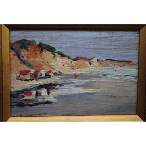 Bayside Beach by Alfred Coleman (1930) - Oil Paintings and Acrylics - Art