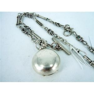 Silver Sovereign Case and Fob Chain Set - Necklace/Chain - Jewellery