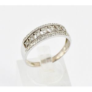 Brilliant Cut Diamond Ring in Sterling Silver - Size T-U - Rings ...