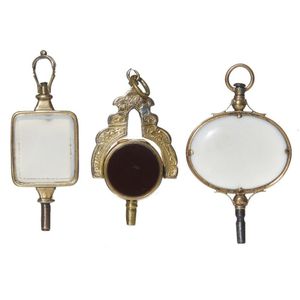 Antique Watch Key Fob Collection with Gemstones - Zother - Jewellery