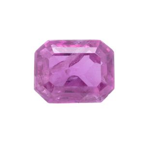 Fine Pink Red Emerald Cut Ruby - 0.86ct Unset - Unmounted / Loose ...