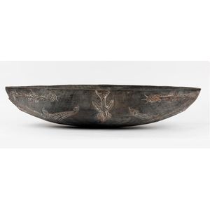 Morobe Wooden Bowl - Large Papua New Guinean Carving - New Guinean - Tribal