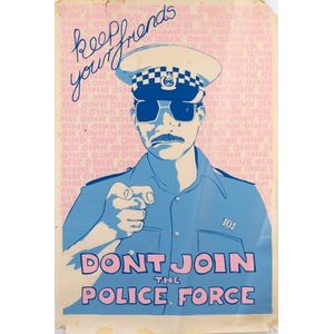 Choose Friends Over Police: Brisbane Protest Poster - Prints ...