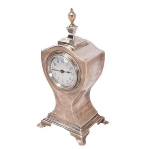 Edwardian Sterling Silver Desk Clock by William Comyns & Sons - Clocks ...