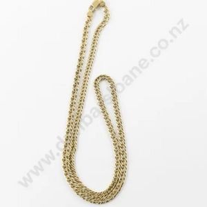 18ct Modern Curb Link Neck Chain, 25g, 58cm, '16 - $4,250 - Necklace ...