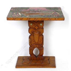 Maori Pedestal Side Table by Jane Brenkley (1942) - Tables - zOther ...