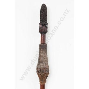 Early 19th Century Taiaha with Rauponga Carvings - New Zealand Maori ...