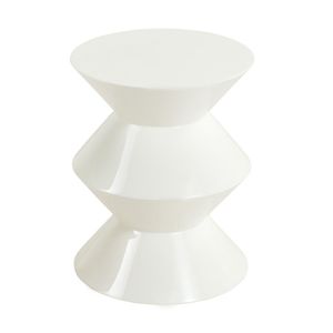 Cream Gloss Side Table by Rodolfo Dordoni for Minotti - European ...