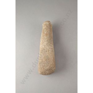 Volcanic stone flax pounder, 18 cm length - New Zealand Maori - Tribal