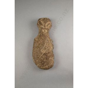 Rare Greywacke Patu Onewa with Incipient Carved Face - New Zealand ...