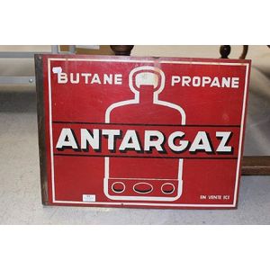 French Butane Antargaz Double-Sided Sign - Vintage - Signage - Advertising