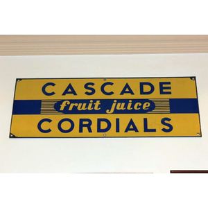 Cascade Juice Cordials Enamel Sign (10 words) - Signage - Advertising