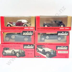 Vintage Solido Car Models Collection in Original Boxes - Set of Six ...
