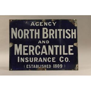 Antique Enamel Insurance Sign - Signage - Advertising