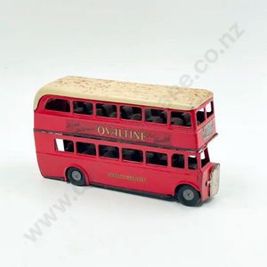 Faulty Tri-ang Minic Bovril Double Decker London Bus, Clockwork - Motor ...